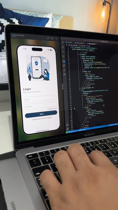 Flutter Login Page UI in 15 Seconds! 🔥 - YouTube