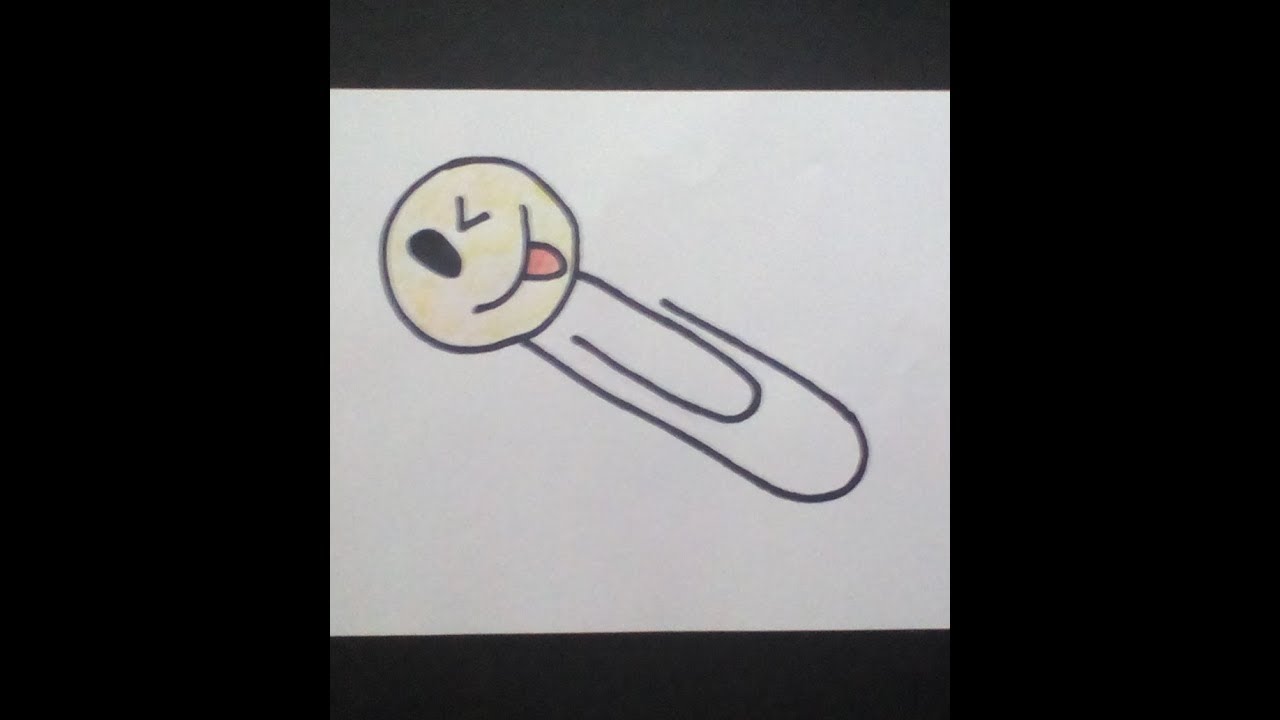 Как нарисовать скрепку - How to draw a paper clip - 如何畫一個回形針 Как ...