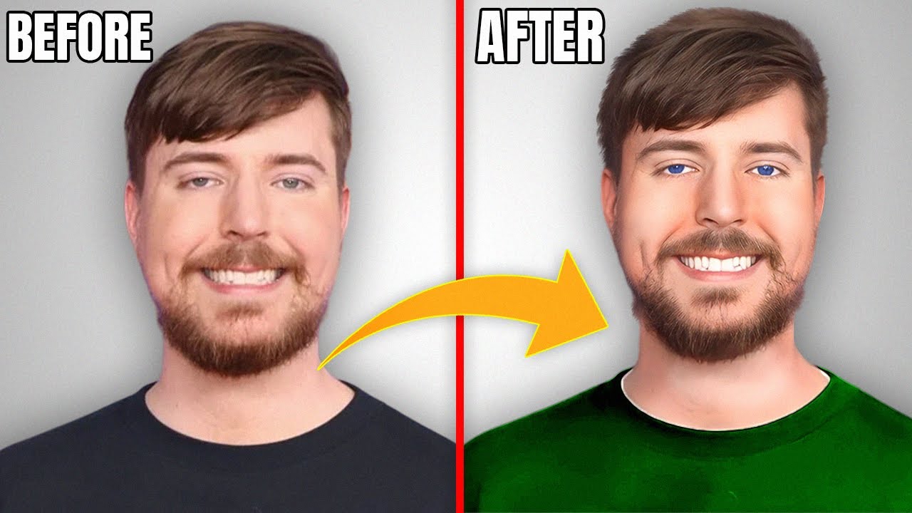 How To Make MrBeast Thumbnail Face Effect (Photoshop Tutorial) | Urdu ...