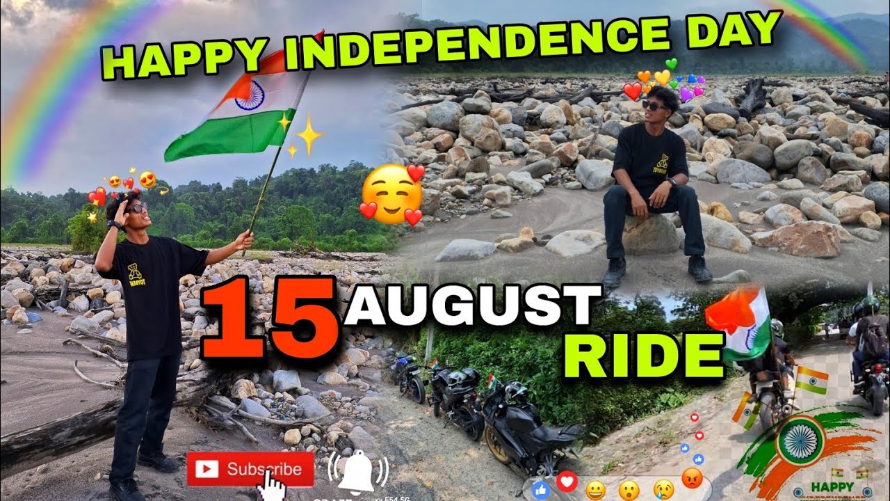 15 AUGUST NI SAMBRAM AO RIDE 🥰 ️‍🩹|| Happy independence day guys 🇮🇳💪 ...