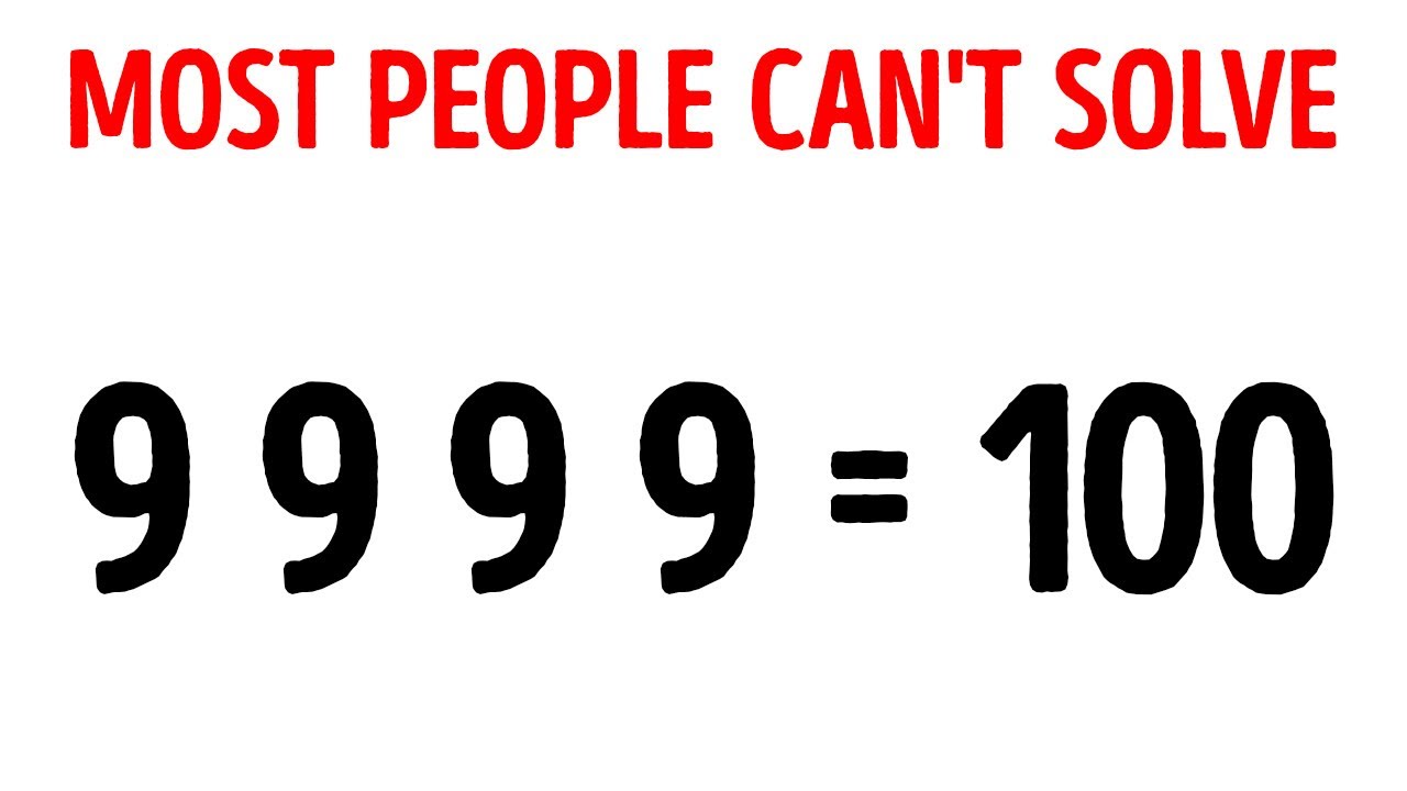 Impossible Riddles That Will Push Your Brain to the Limit - YouTube
