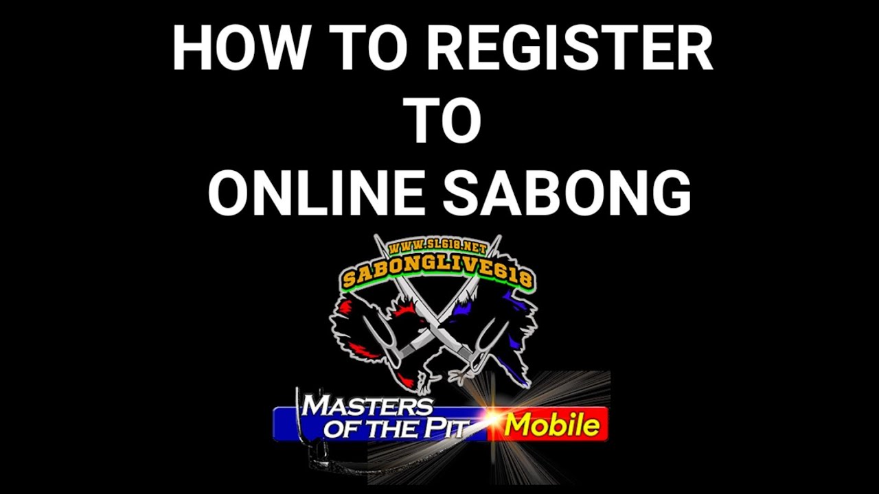 How to register to online sabong - YouTube