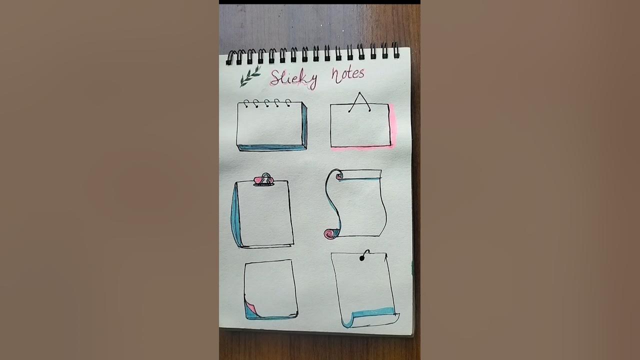 Make your own sticky note ☘️ #art #drawing #creative #satisfying - YouTube