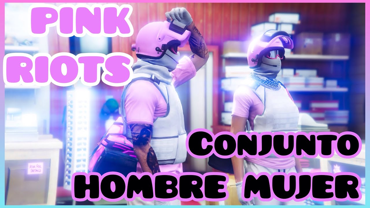 PINK RIOTS - CONJUNTO TRYHARD ROSA Y BLANCO - SIN DIRECTOR - HOMBRE Y ...