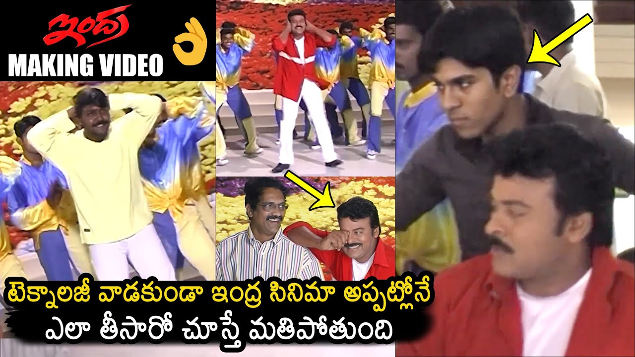 Indra Movie Making Video | Megastar Chiranjeevi | Ram Charan | Indra 4K ...