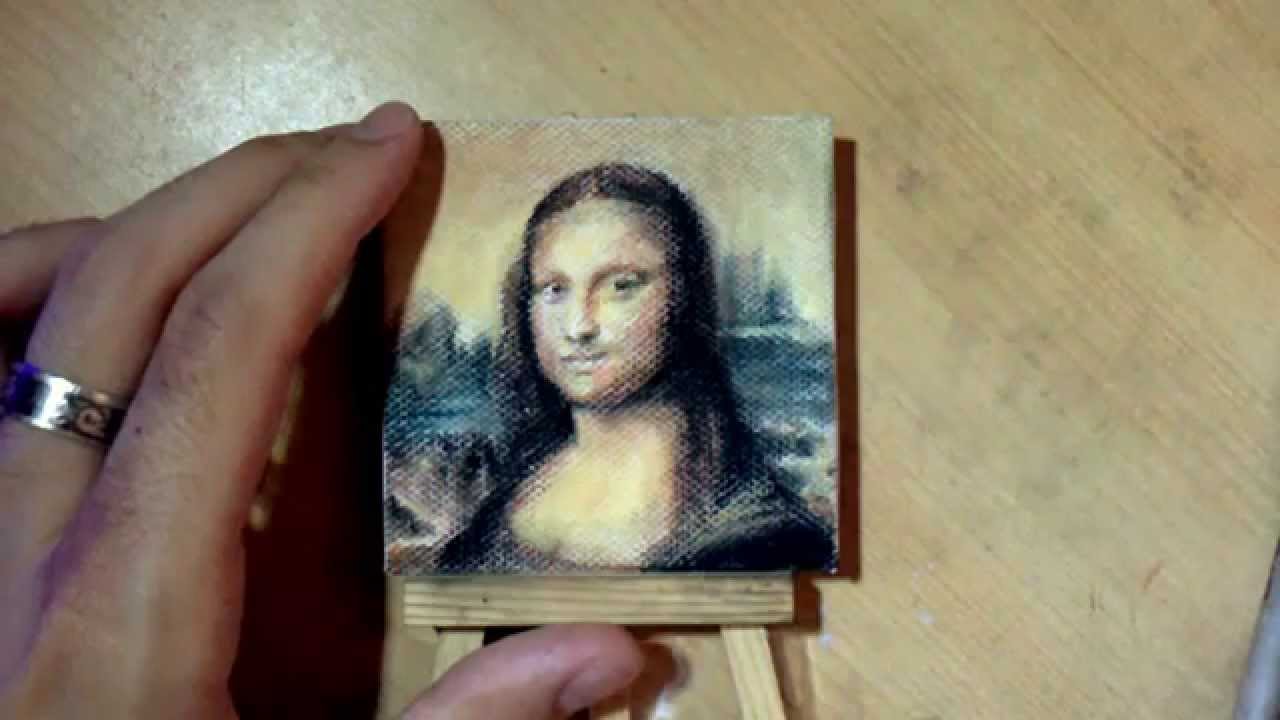 Dessin de La Joconde en miniature ! Time Lapse - YouTube