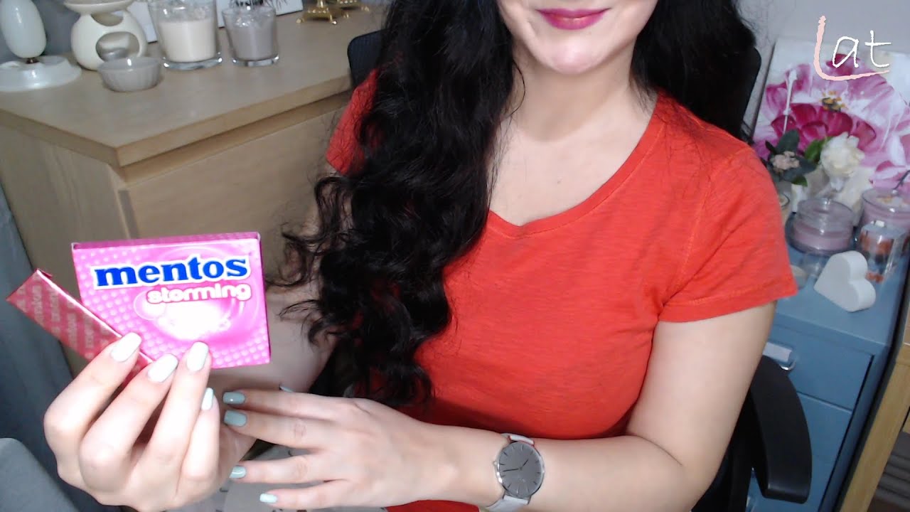ASMR Gum Chewing - Popping /Snapping - No Talking - YouTube