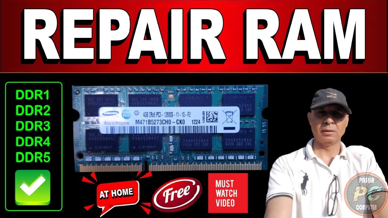 How to Repair RAM at Home Easlily | How to Repair Ram of Laptop - YouTube