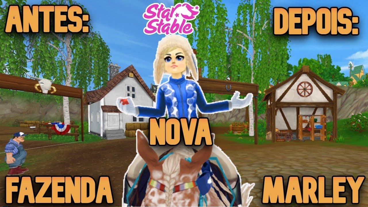 #SSO: Antes e Depois da Fazenda de Marley no Star Stable - YouTube