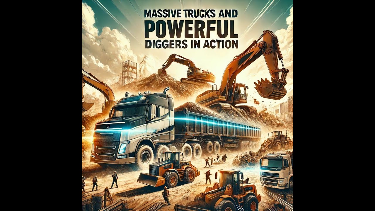 Massive Trucks and Powerful Diggers in Action - YouTube