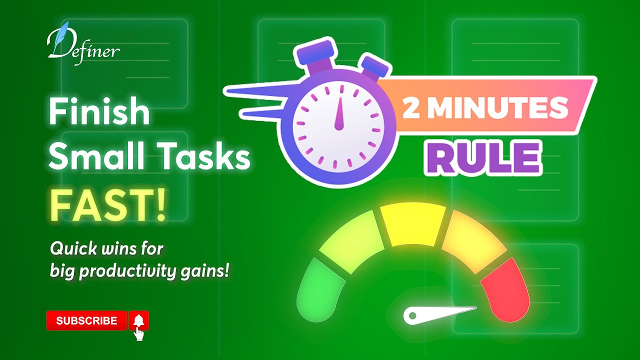 The 2-Minute Rule: A Simple Hack to Boost Productivity - YouTube