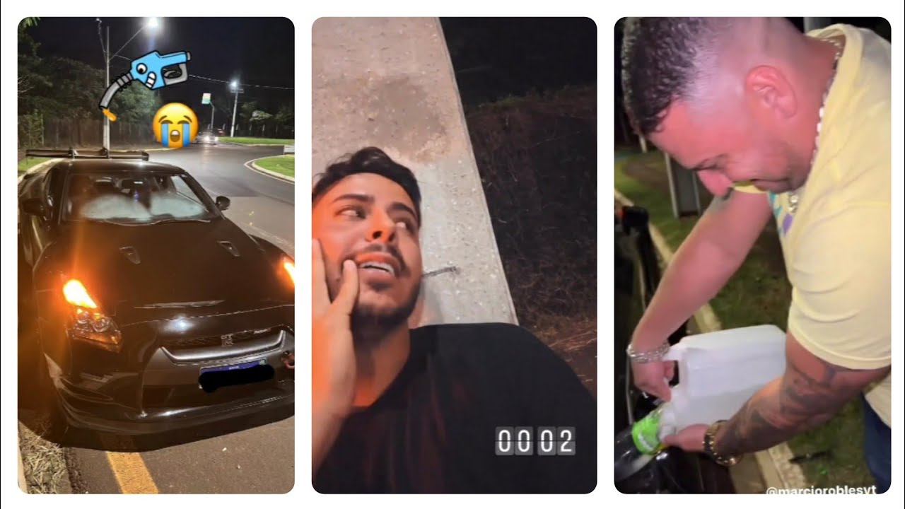 RENATO GARCIA FICOU NO MEIO DA ESTRADA SEM GASOLINA - YouTube