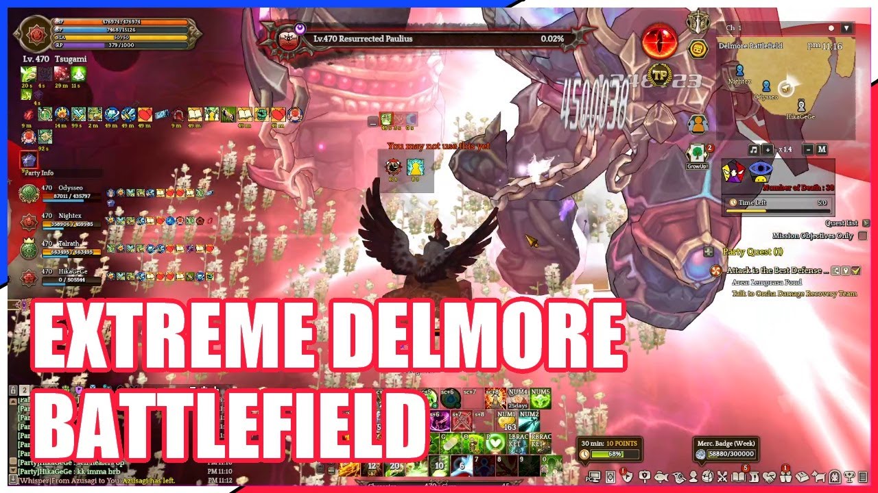 Hardest RAID Pattern in Extreme Delmore Battlefield / Tree of Savior ...