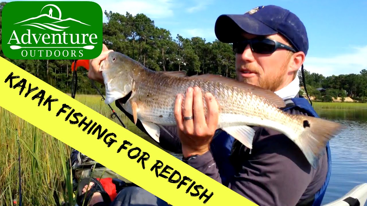 Kayak Fishing For Redfish In Eastern NC - YouTube