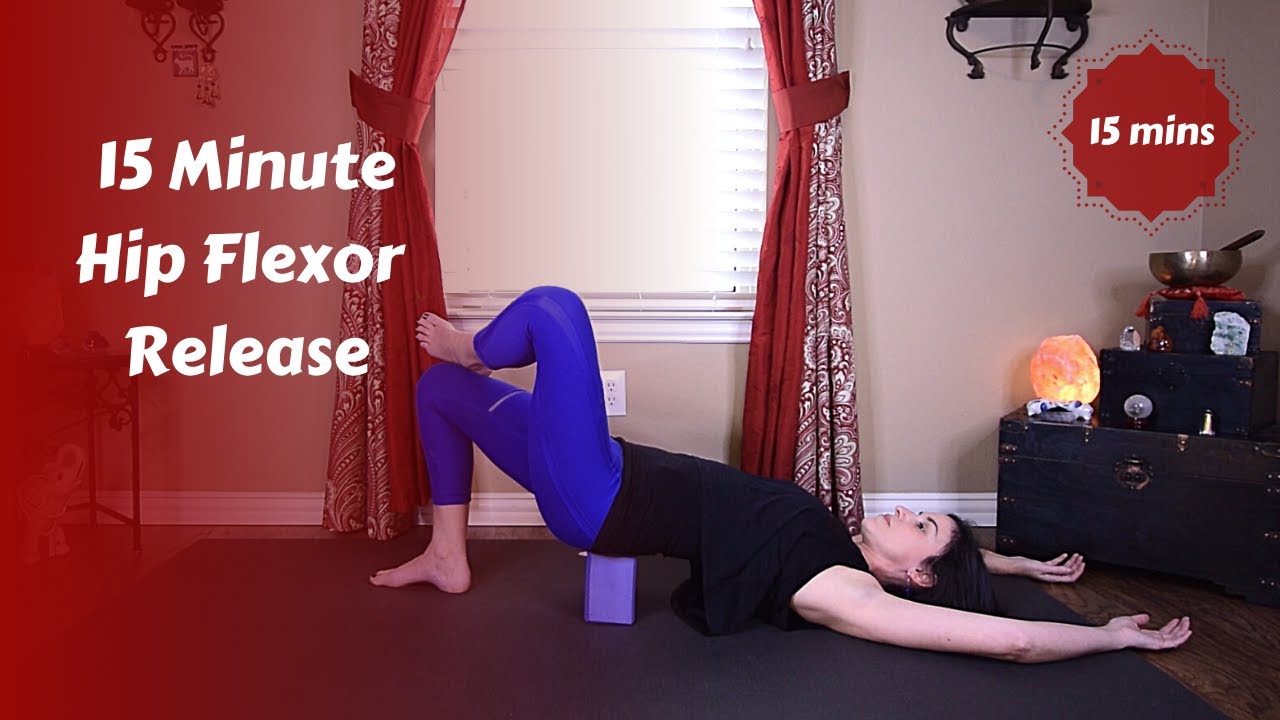 15 min Hip Flexor Release Yoga Stretch - YouTube