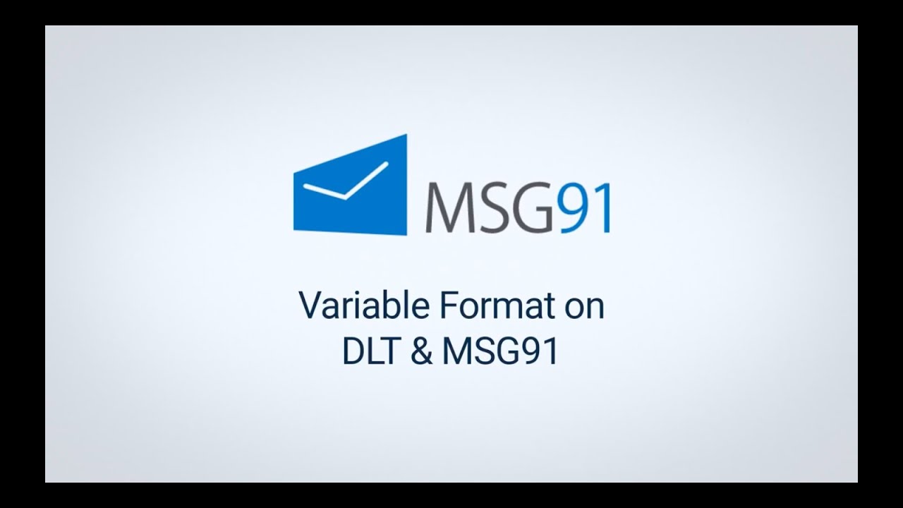 Variable format on DLT and MSG91 - YouTube