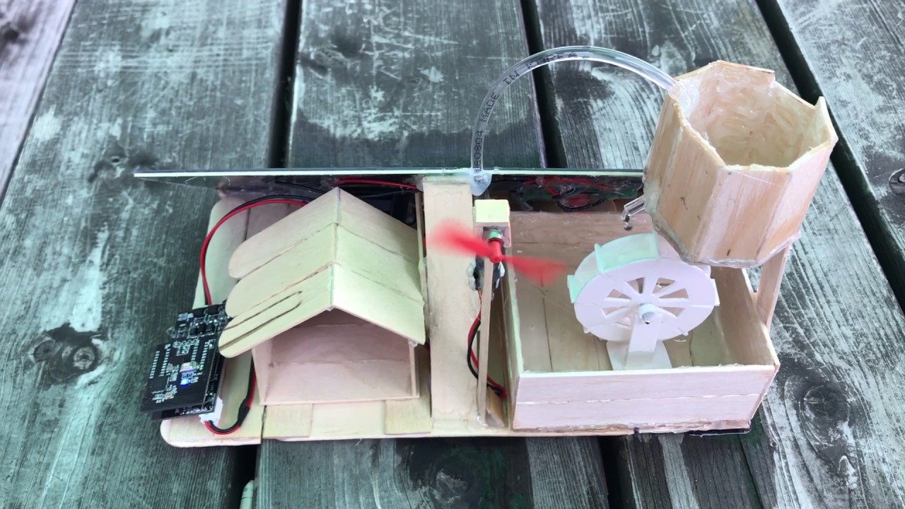 DIY windmill & waterfall - YouTube