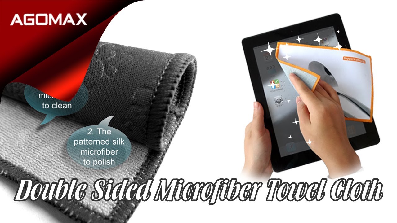 Reusable Dual Sided Microfiber Cleaning Cloth - YouTube