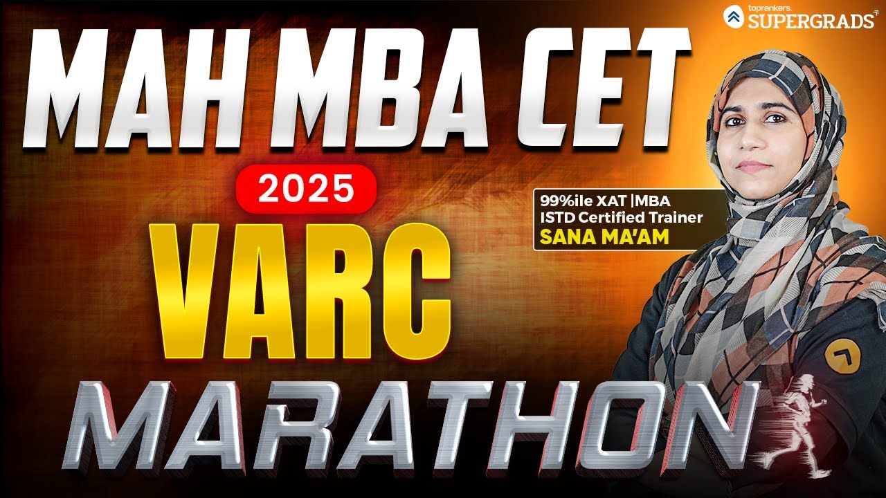 MAH MBA CET 2025 Marathon Live Class - VARC ️| MAH MBA CET 2025 Preparation 🎯| Verbal for MAH ...