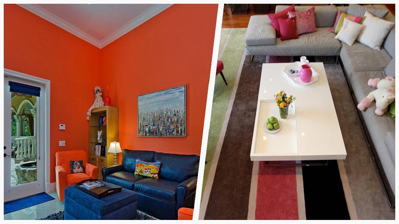 75 Contemporary Red Living Room Design Ideas You'll Love 🎀 - YouTube