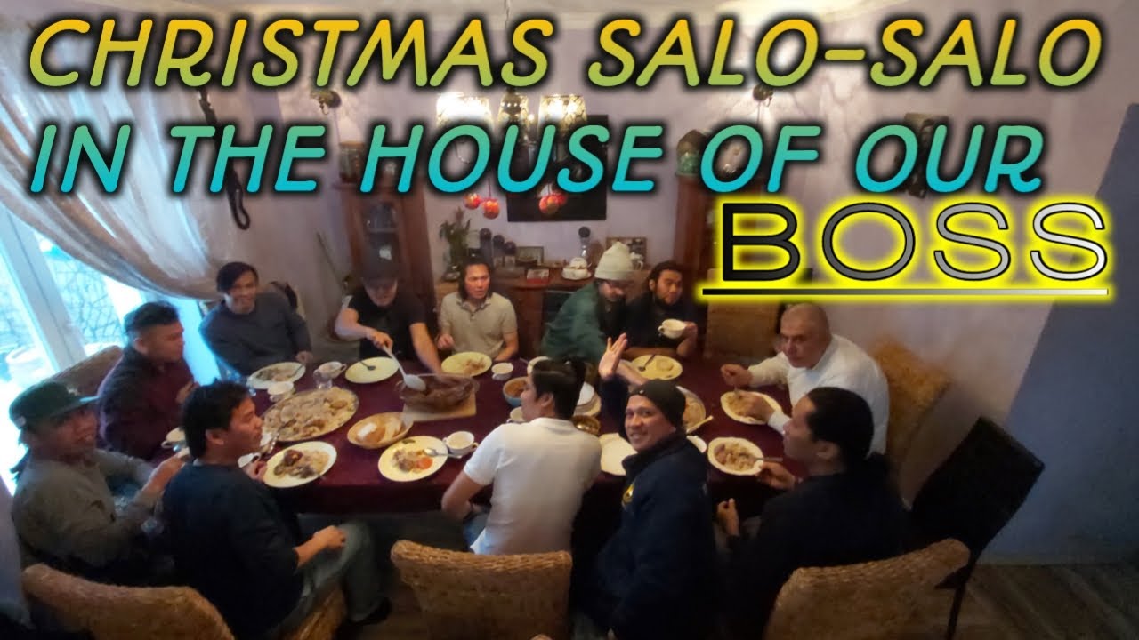 CHRISTMAS SALO-SALO IN THE HOUSE OF OUR BOSS - YouTube