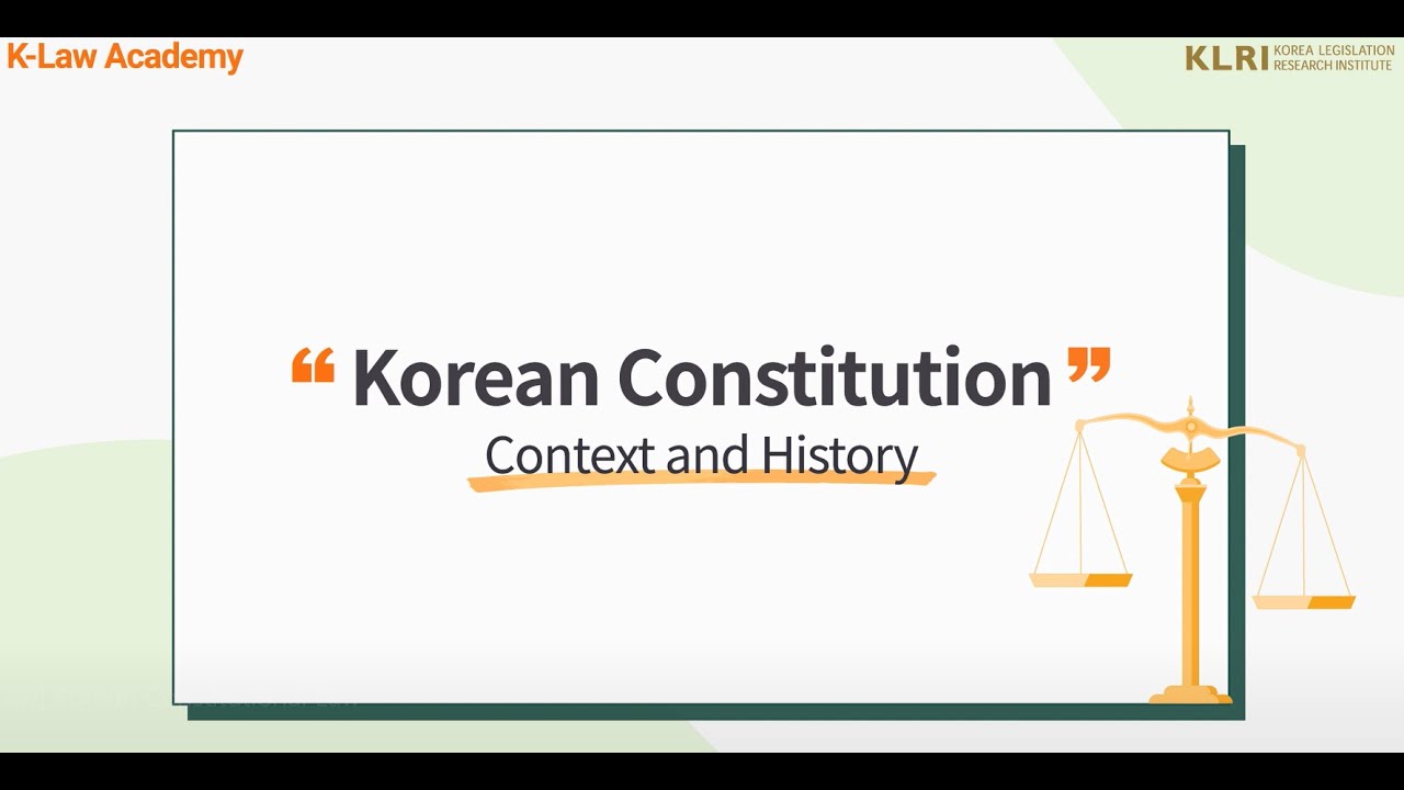 [KLA] Korean Constitution - YouTube