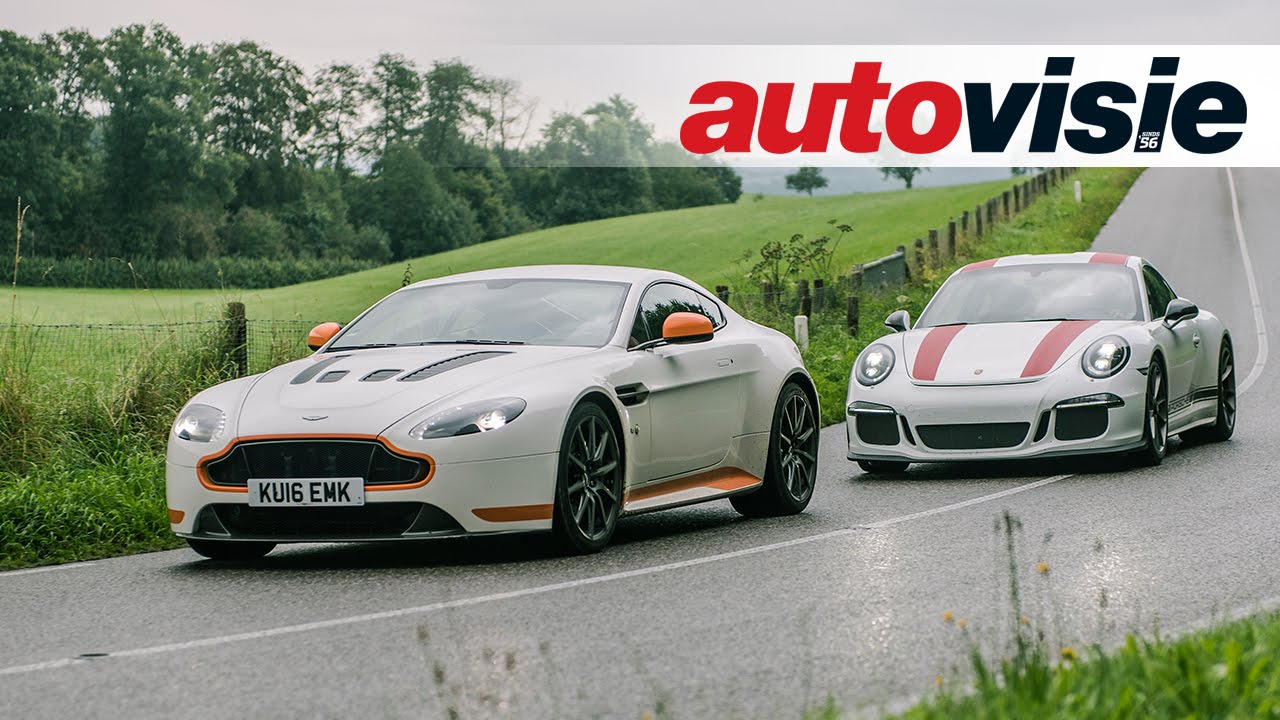 Porsche 911R versus Aston Martin V12 Vantage S Review - by Autovisie TV ...