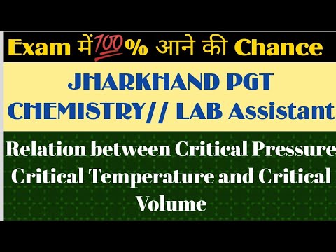 Relation between Critical Pressure,Critical Volume &Critical ...