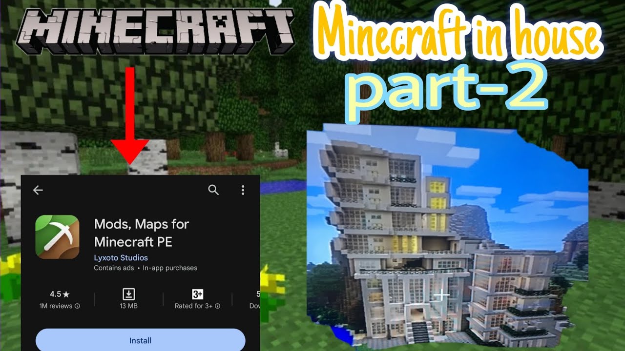 part-2. how to build a house in block master Minecraft //😎 #shorts # ...