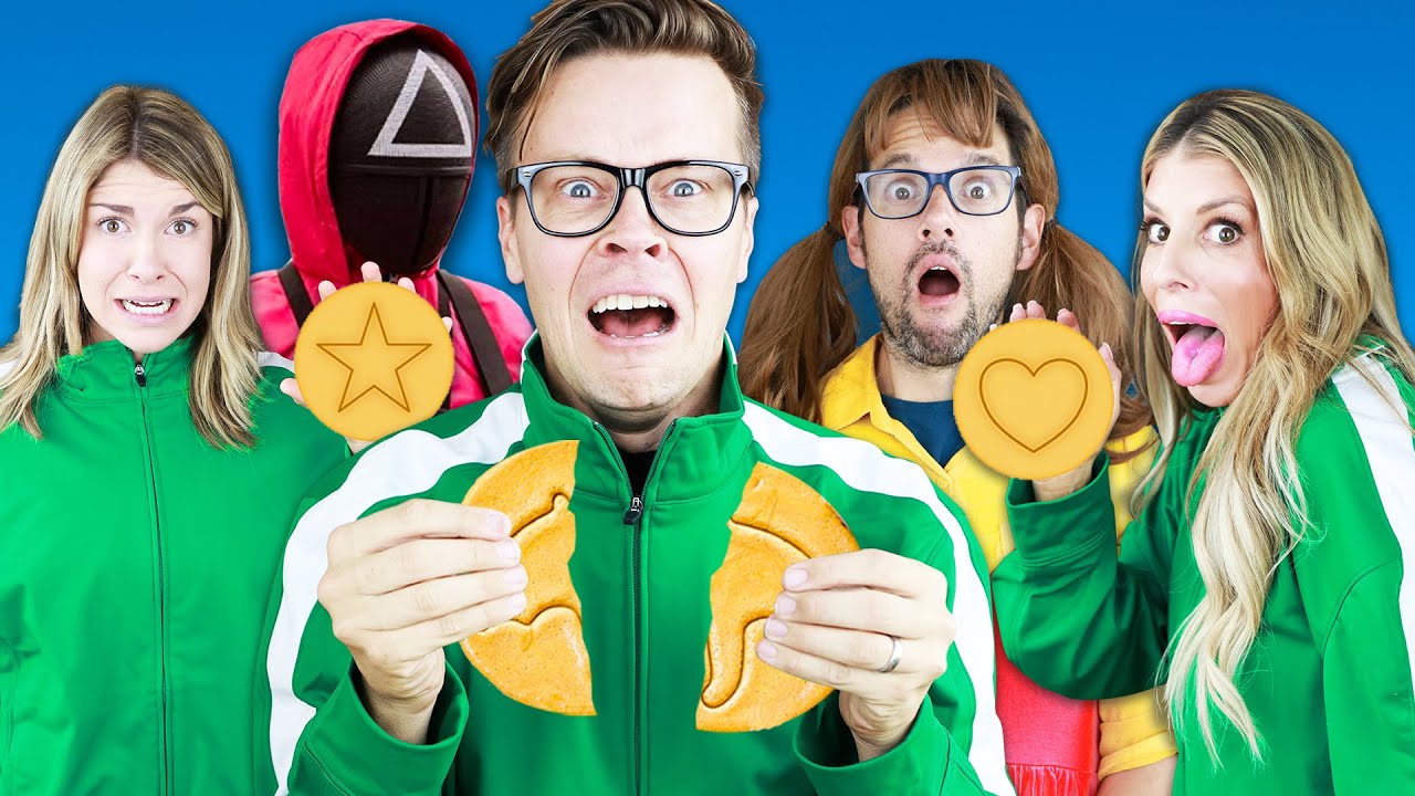 Trying The SQUID GAME Honeycomb Candy Challenge - YouTube