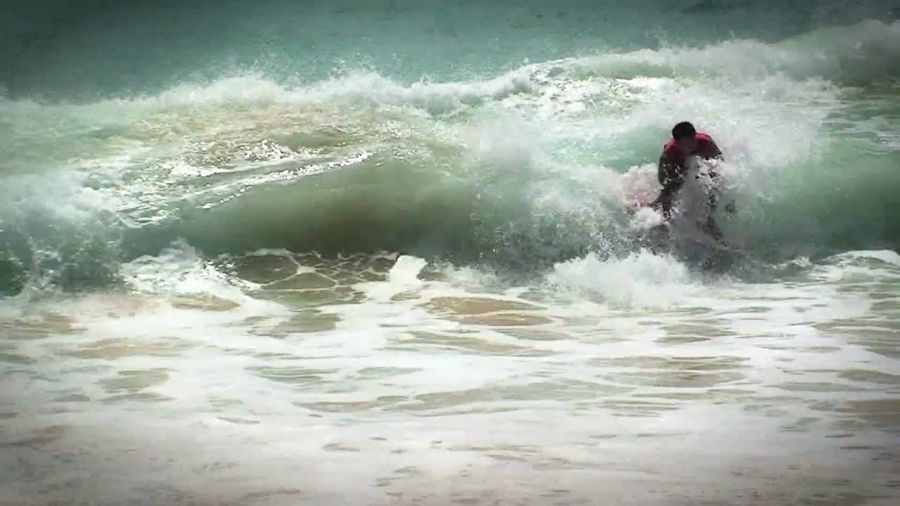 2010 HASL Victoria Skimboards Dangerous Shorebreak - YouTube