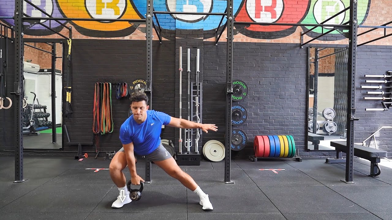 Kettlebell Side Lunge and Clean | Kettlebell | Strength and ...