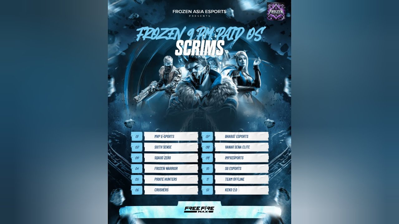 FROZEN SUNDAY SHOWDOWN 3 PM TOURNAMENT LIVE 🥶💥⚡ #freefire - YouTube