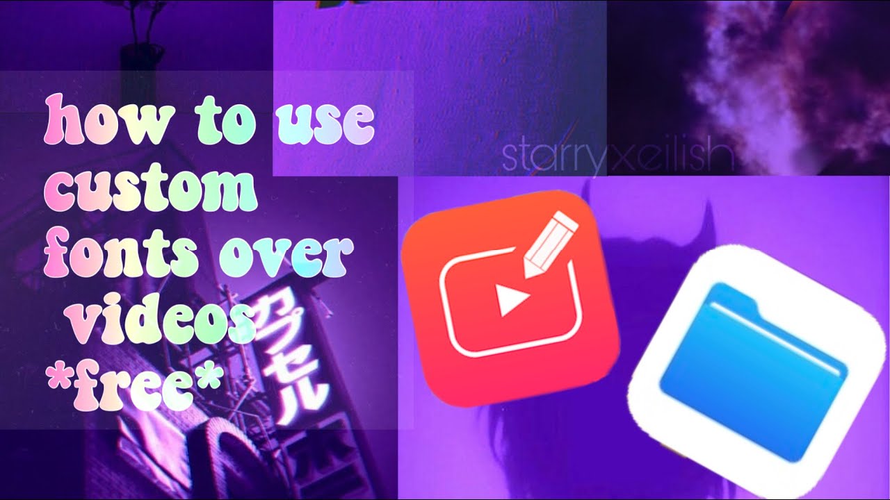 how to import custom fonts onto videos with vont - YouTube