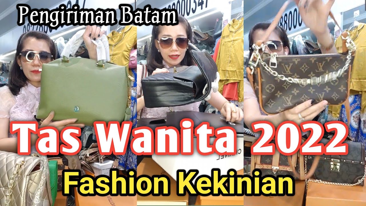 Tas kulit wanita model terbaru pengiriman Batam - YouTube