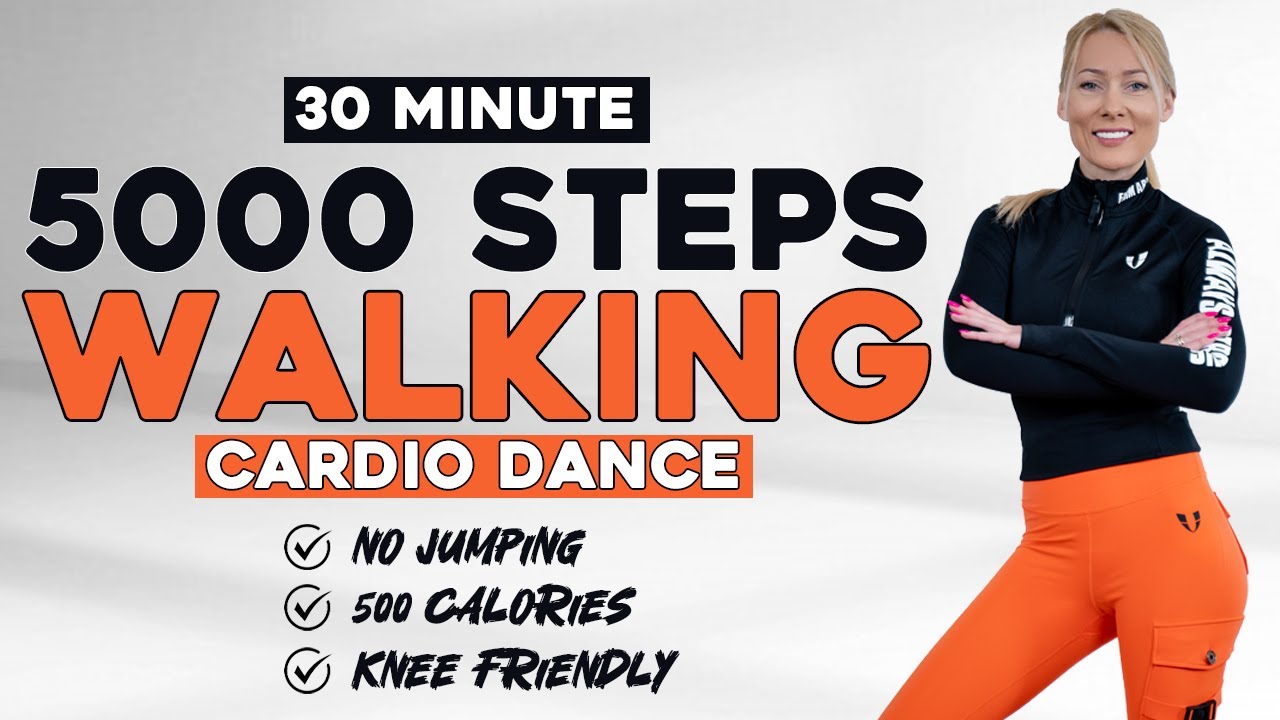 5000 STEPS IN 30 Min - Walking Cardio DANCE Workout to the BEAT, Burn ...