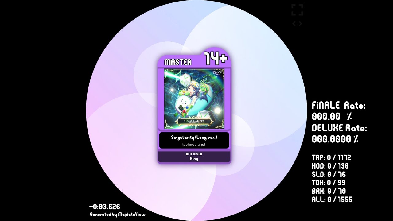 Maimai 創作譜面: Singularity (Long Version) - technoplanet (Lv. 14+) - YouTube