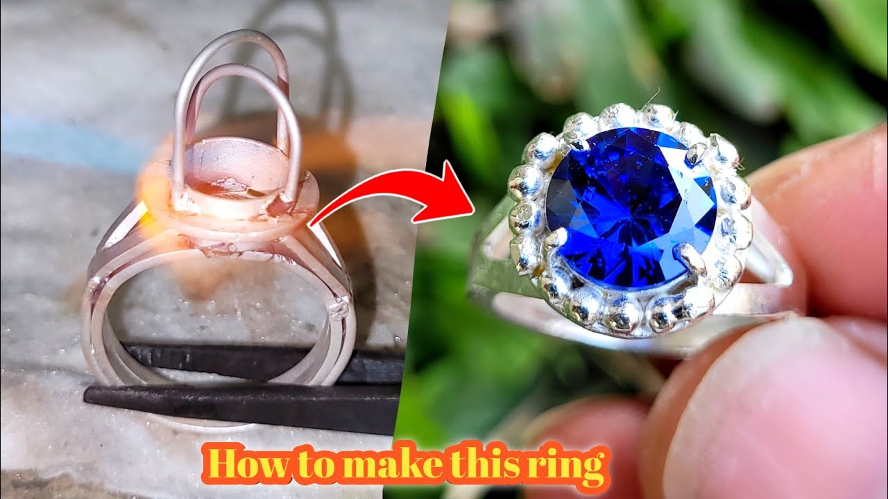 New design silver ring ! Making silver ring for women ! Handmade silver ring - YouTube