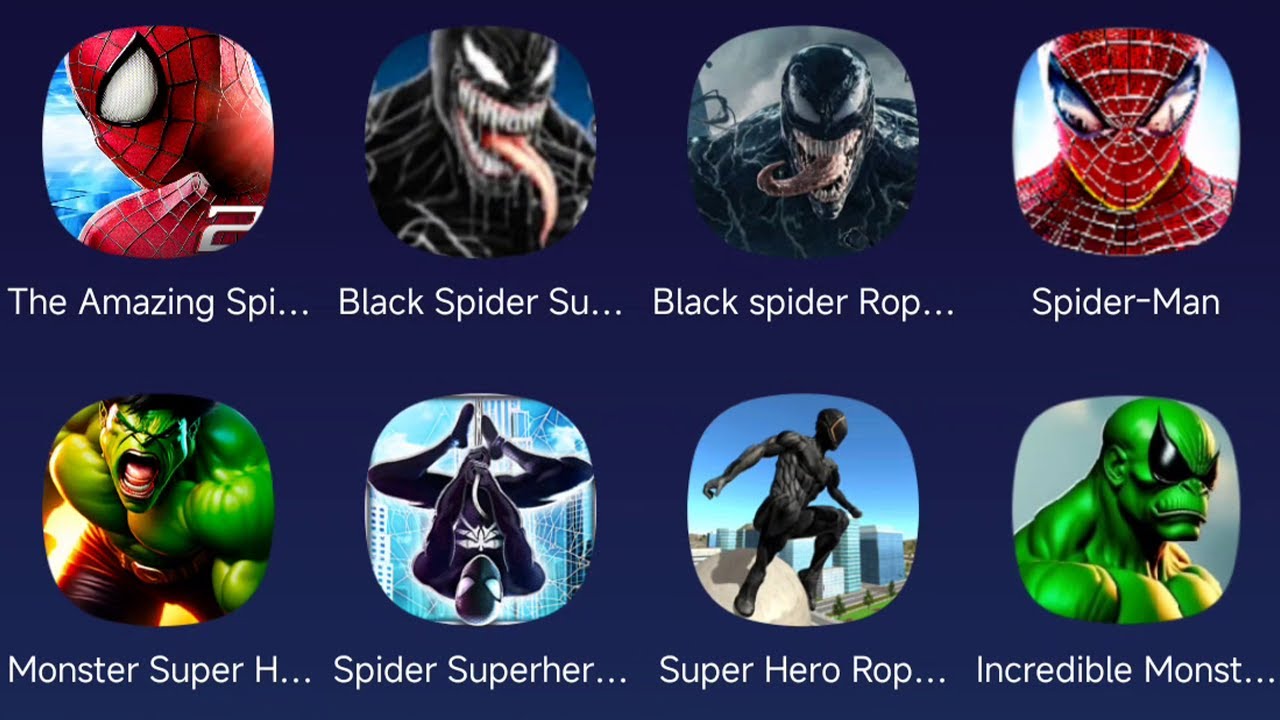 The Amazing Spider-Man 2,Black Spider,Black Spider Rope Hero Battle,The ...