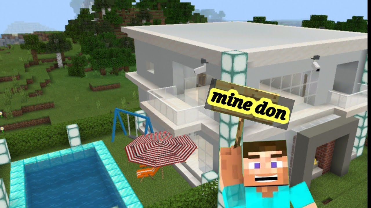 my mcpe house tour and gaming room - YouTube