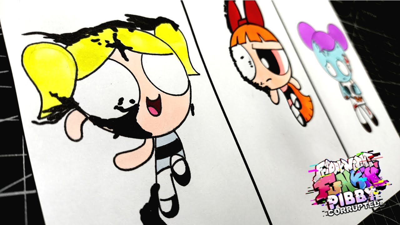 dibujo Friday Night Funkin' pibby VS The Powerpuff Girls corrupted ...