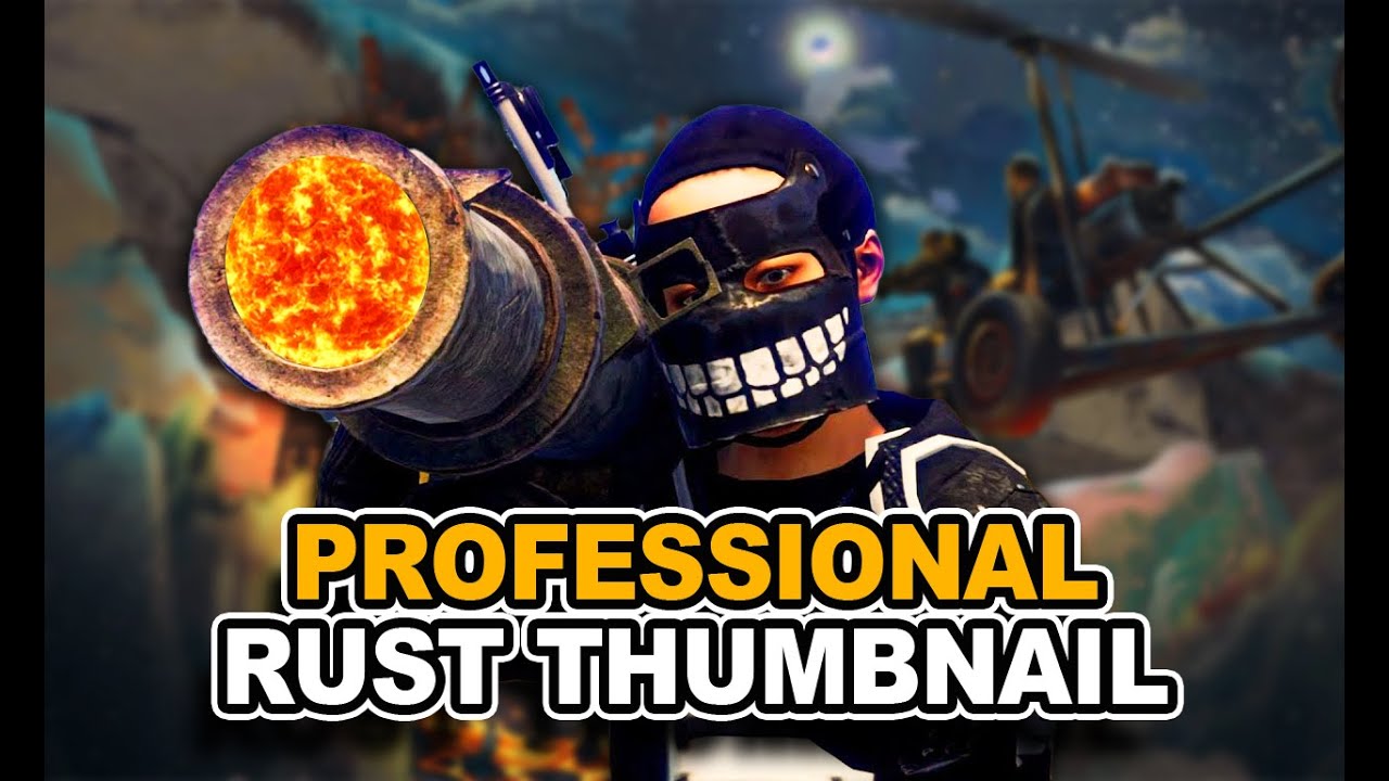 How to create an attractive YouTube thumbnail in Photoshop #rust ...