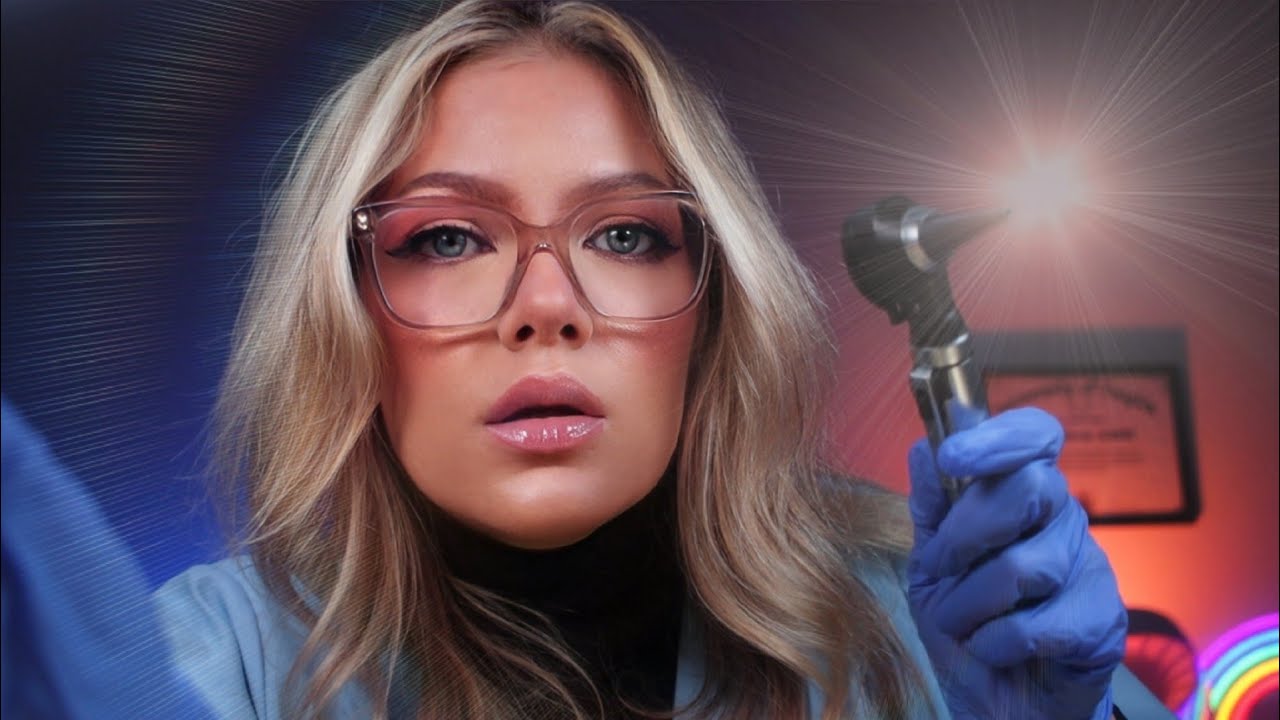 ASMR Feel this Otoscope Exam In YOUR Ears | Up Close Inaudible Ear to ...