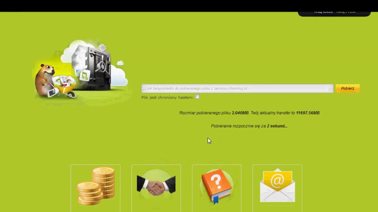 Jak pobierać pliki z chomikuj - YouTube