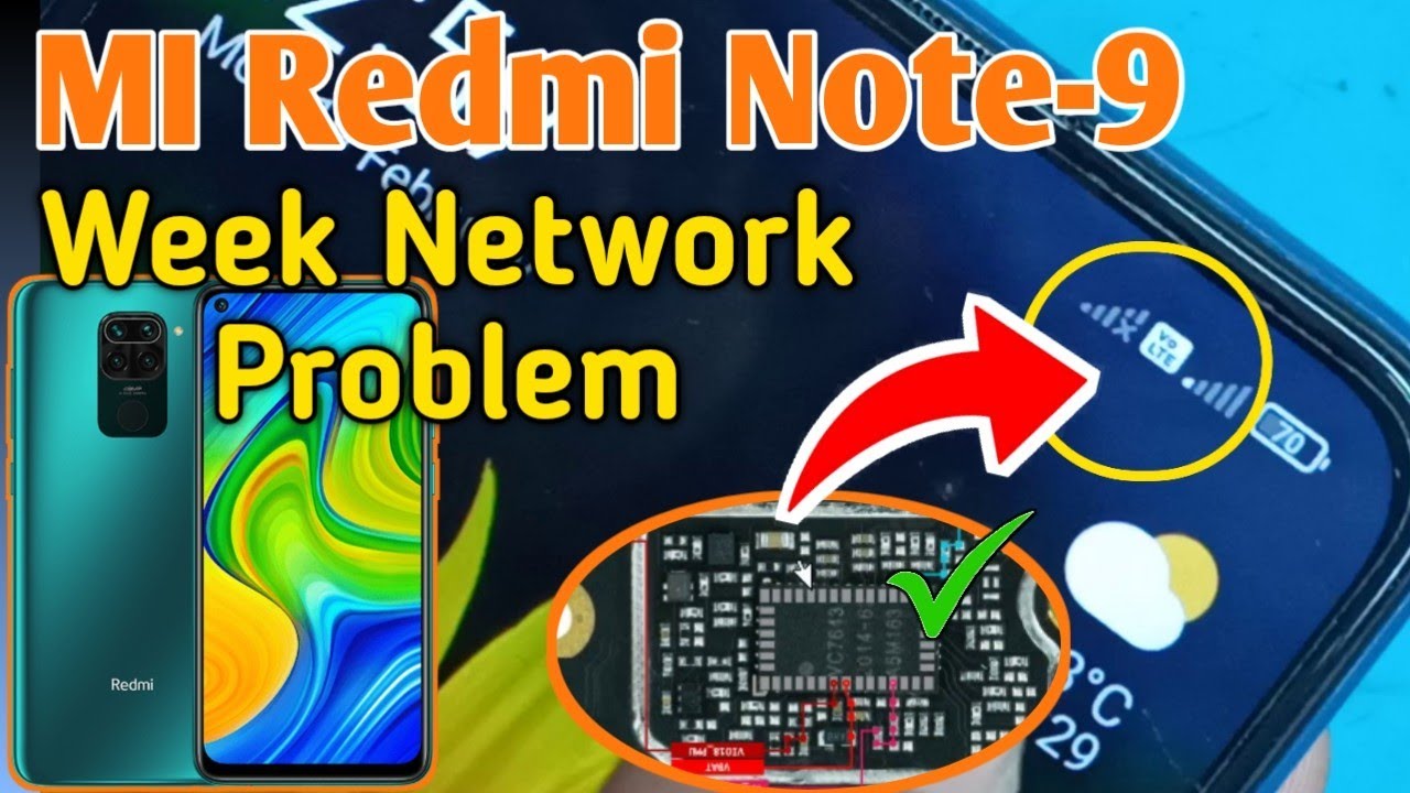 MI - Note 9 week Network Issue कमजोर या नेटवर्क आने पर क्या करें #low ...
