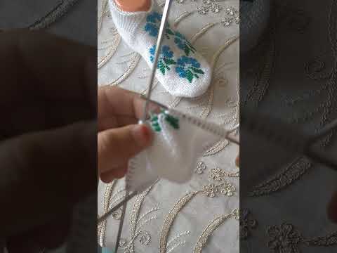 YAPIMI ÇOK KOLAY GÜZEL BİR PATİK MODELİ  ✅ MAVİ YAPRAKLI BEŞ ŞİŞ PATİK YAPILIŞI ✅