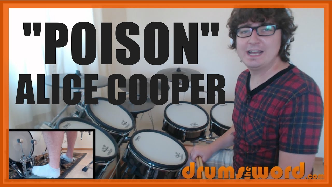 Poison (Alice Cooper) ★ Drum Lesson PREVIEW | How To Play Song (Bobby ...