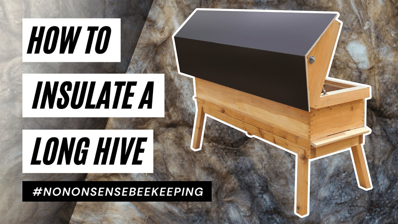 Hyde Hive Long Hive Insulation - How To Insulate A Long Beehive - YouTube
