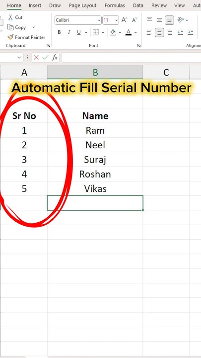 Auto-Fill Serial Numbers in Excel & Google Sheets in Seconds! | Smart Excel Trick for All Users ...