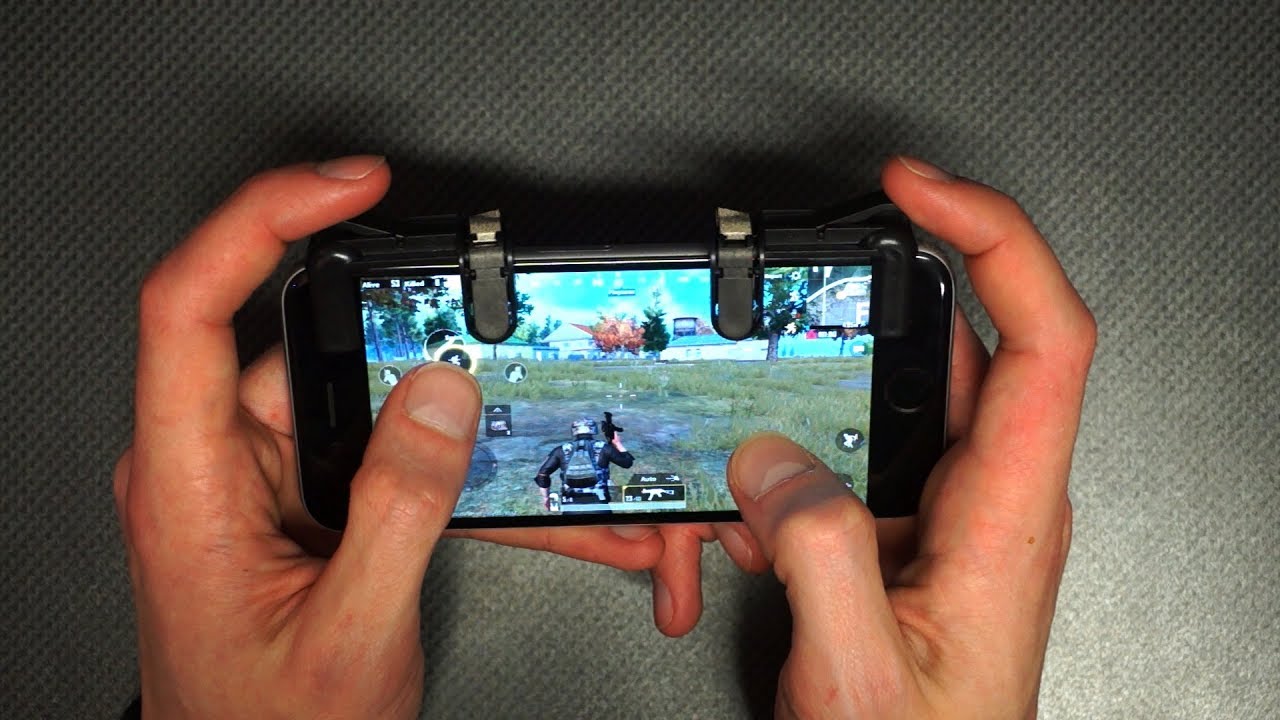 PUBG mobile trigger buttons phone switch - YouTube